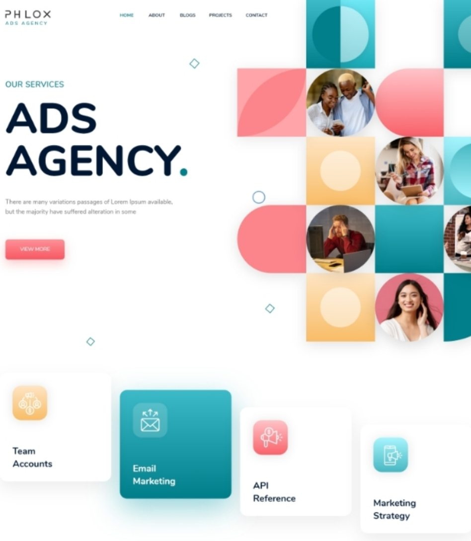 Home - Agency Branding - Phlox Elementor WordPress Theme