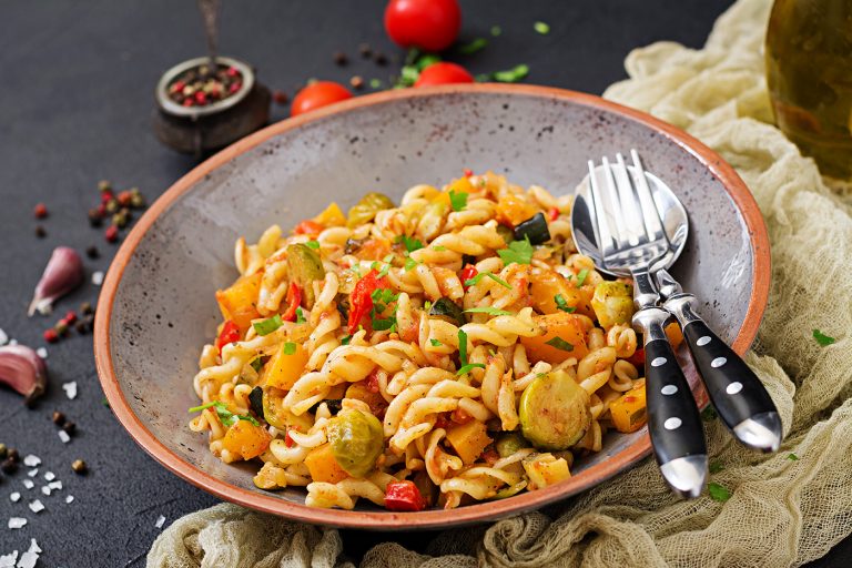 vegan-fusilli-vegetable-paste-with-pumpkin-PX2FXCJ - The Restaurant